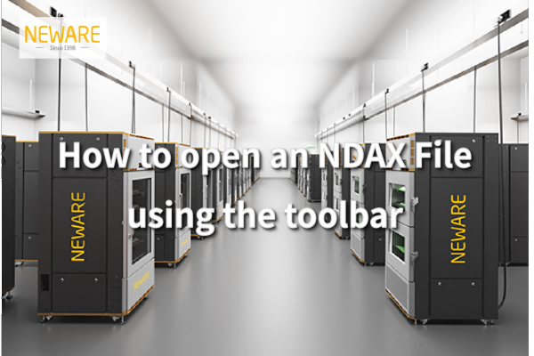 How to open an NDAX File using the toolbar