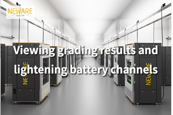Viewing grading results and lightening battery channels